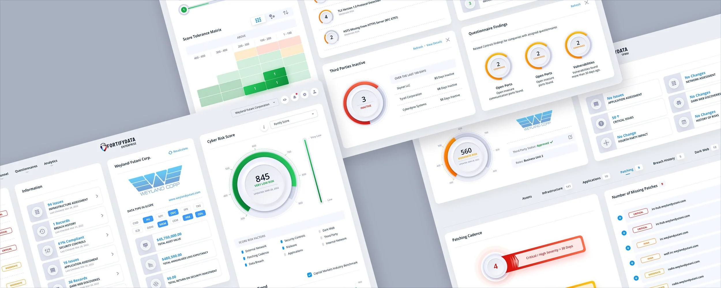 FortifyData Cybersecurity UI/UX Design — UI/UX & Web Design Agency - The Skins Factory