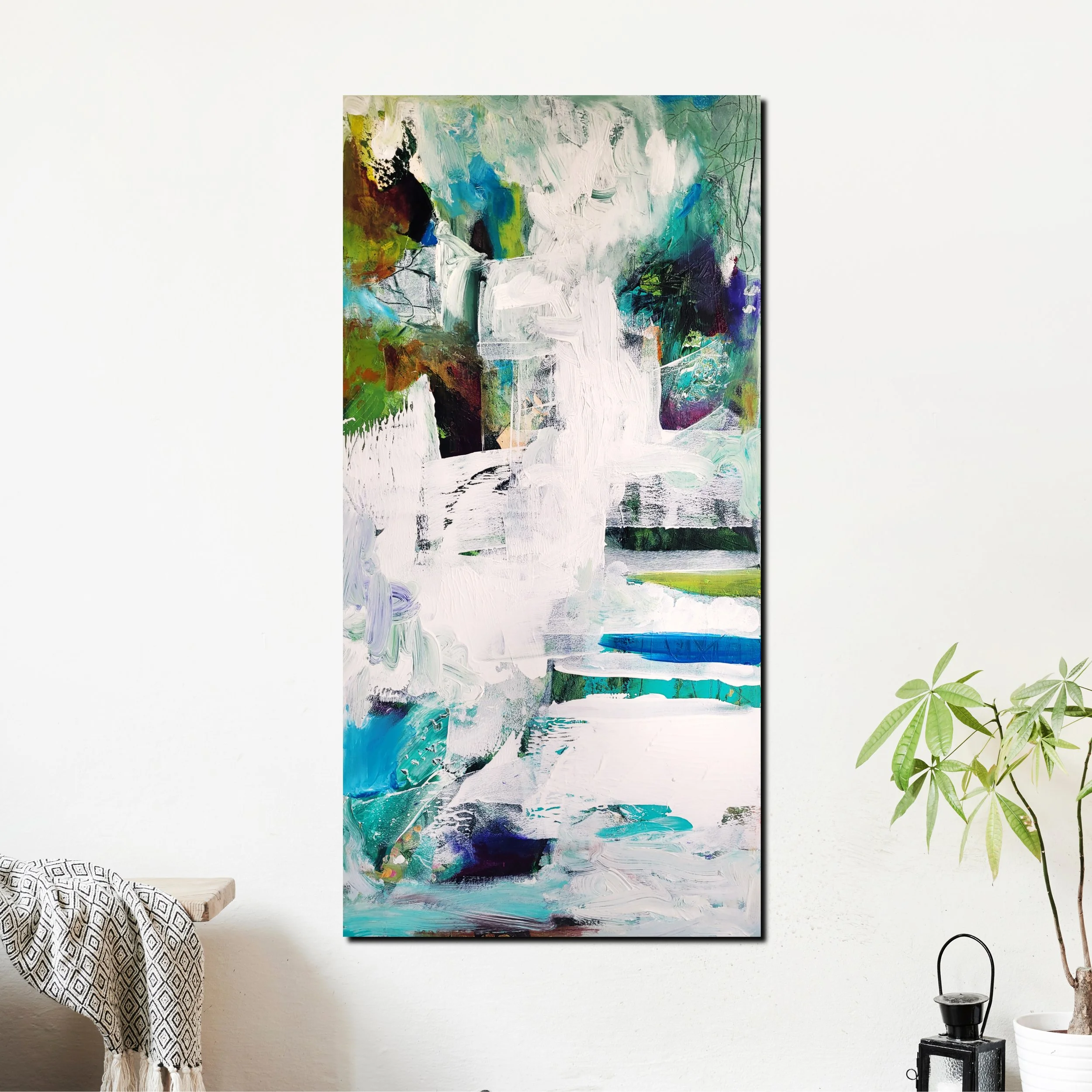 Modern, expressive abstract paintings by Victoria, BC artist Nikol ...
