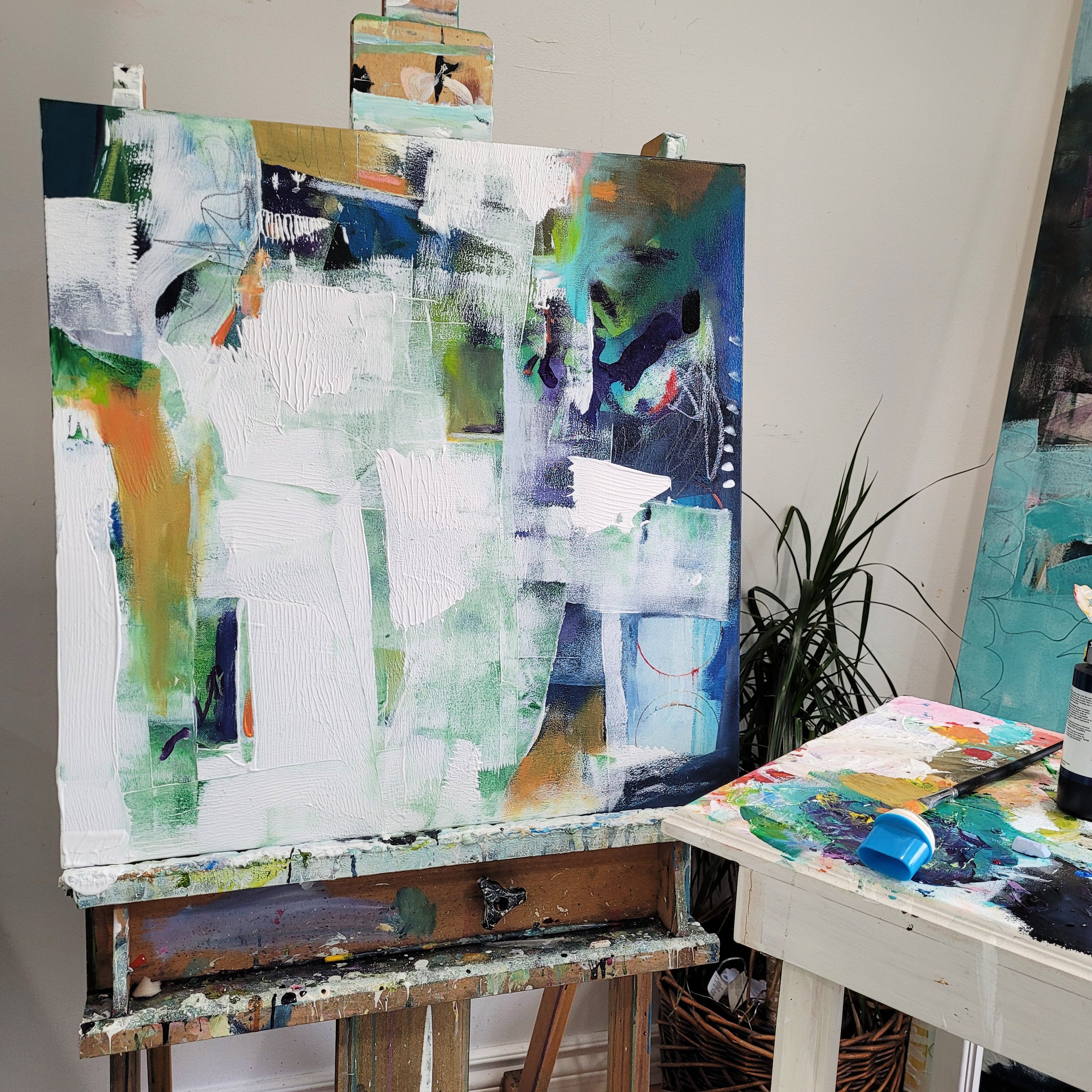 Modern, expressive abstract paintings by Victoria, BC artist Nikol ...