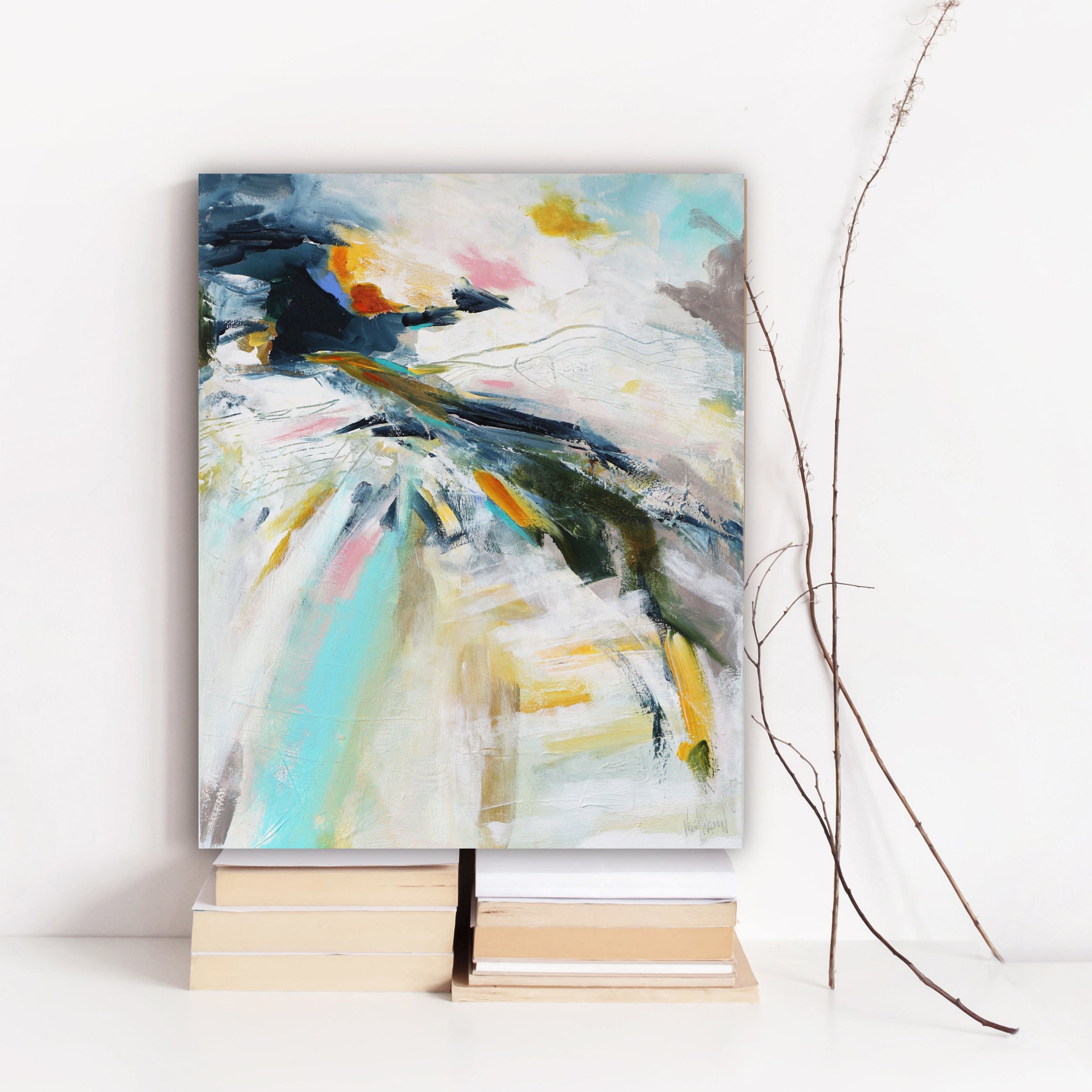 Modern, expressive abstract paintings by Victoria, BC artist Nikol ...