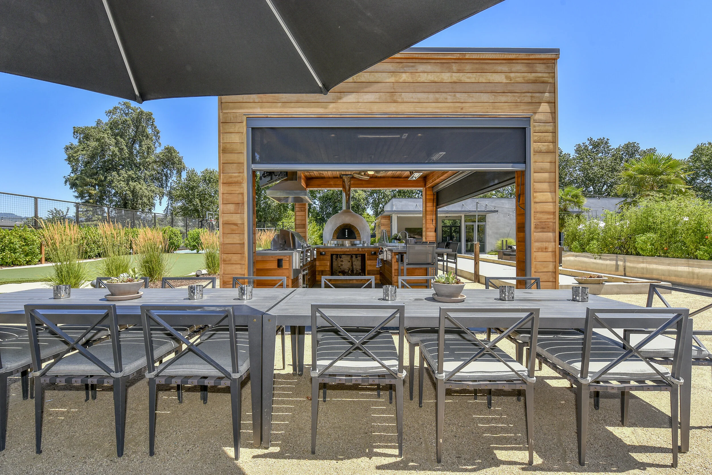 Davis Lane Clear Cedar Outdoor Kitchen — Hayden Morris Development