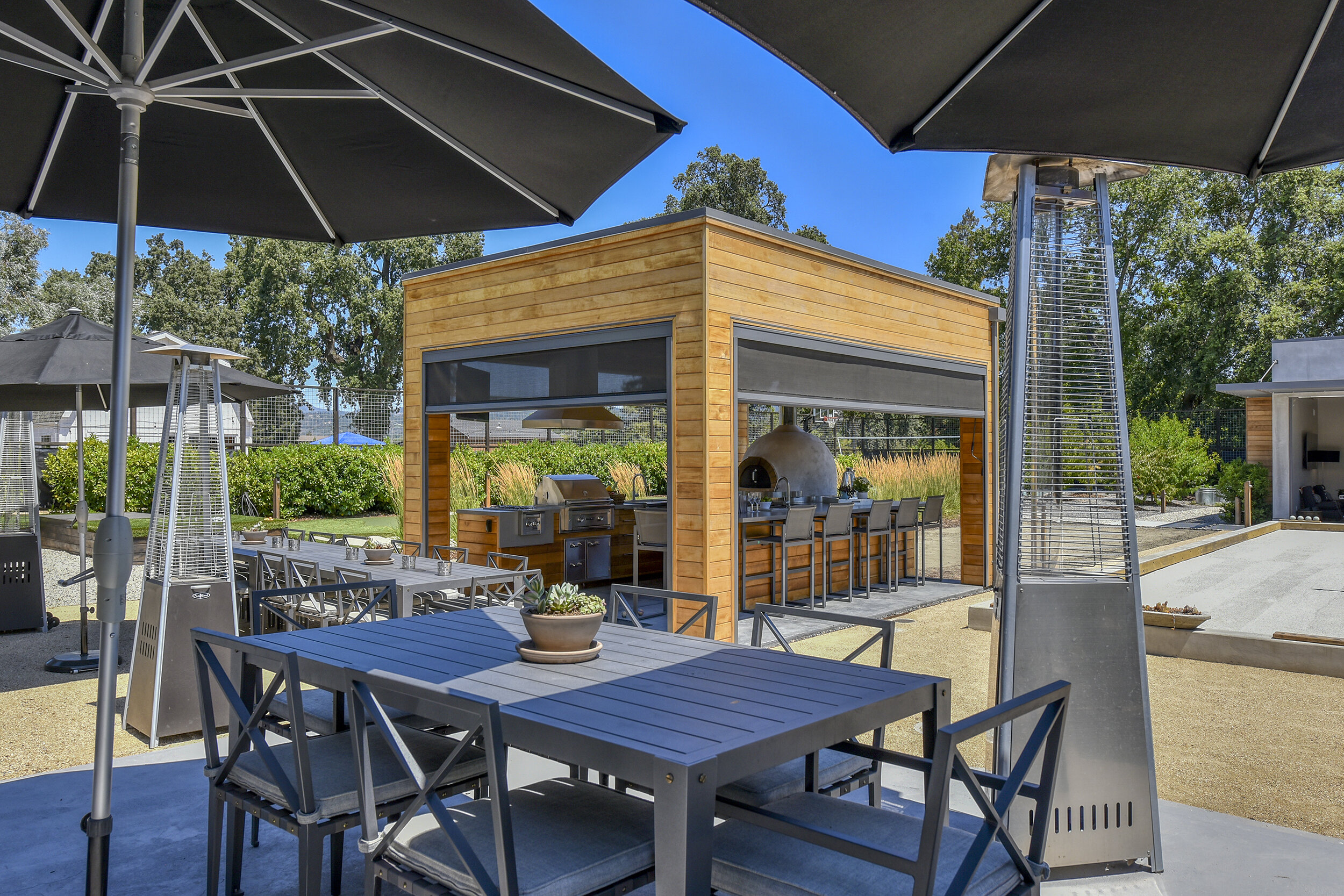 Davis Lane Clear Cedar Outdoor Kitchen — Hayden Morris Development