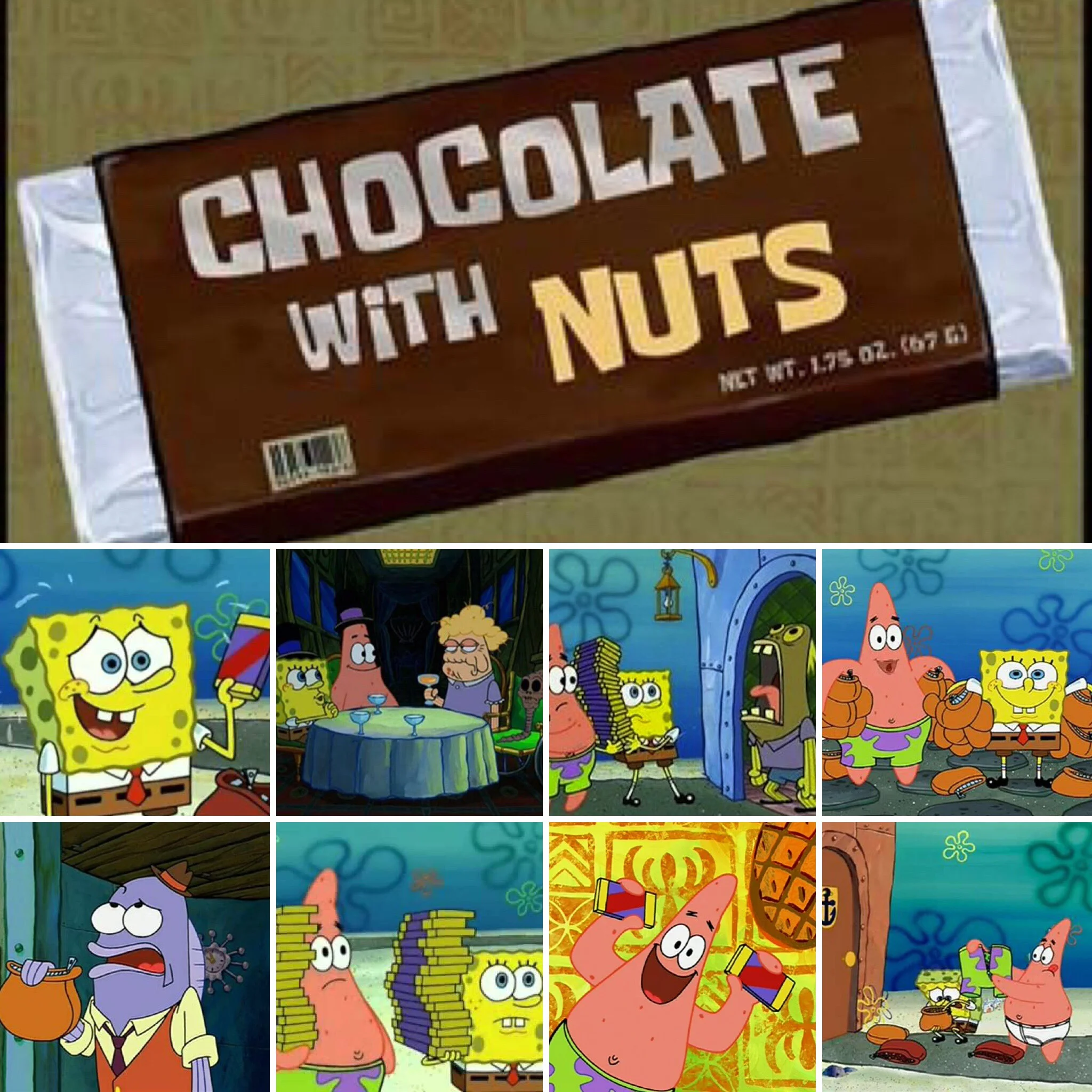 Chocolate With Nuts Spongebob