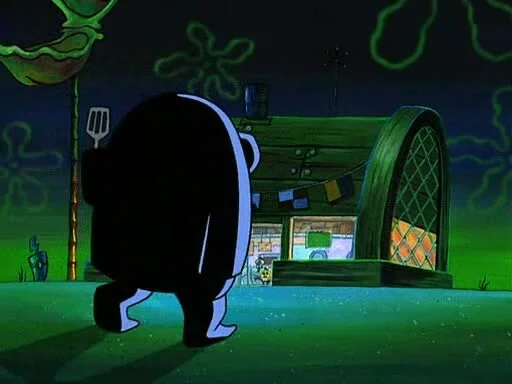 Spongebob Graveyard Shift At Night
