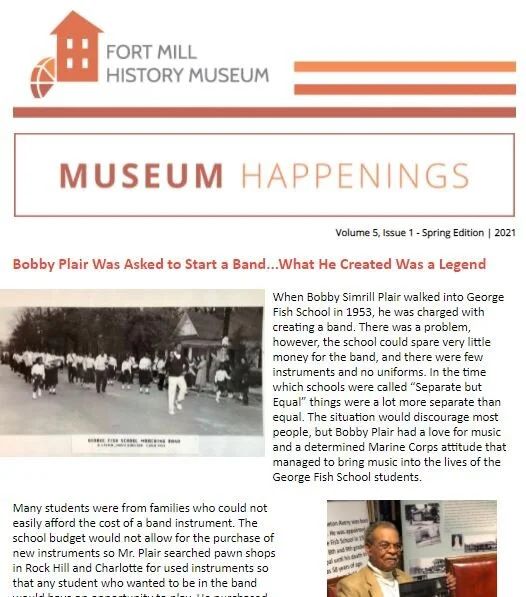 Newsletters — Fort Mill History Museum