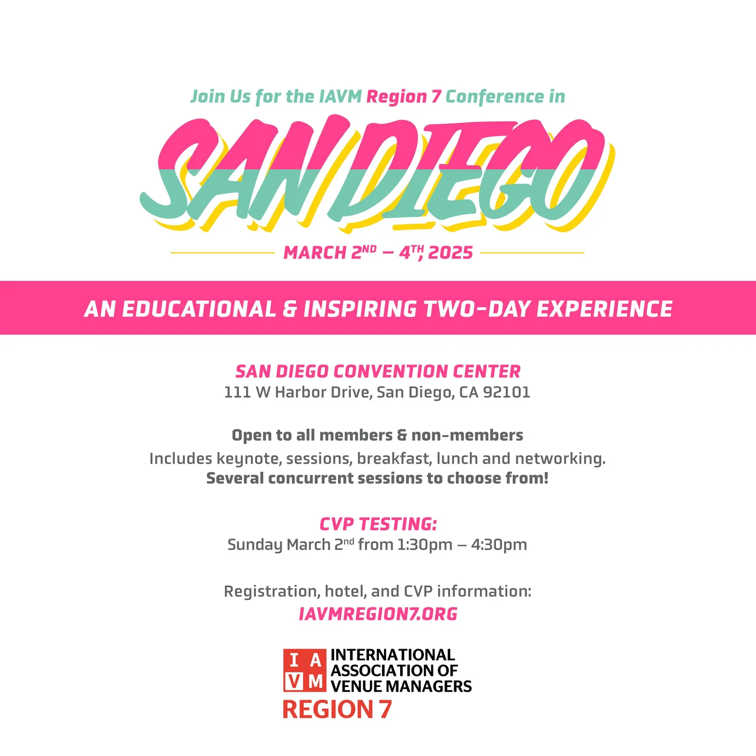 Registration — IAVM Region 7