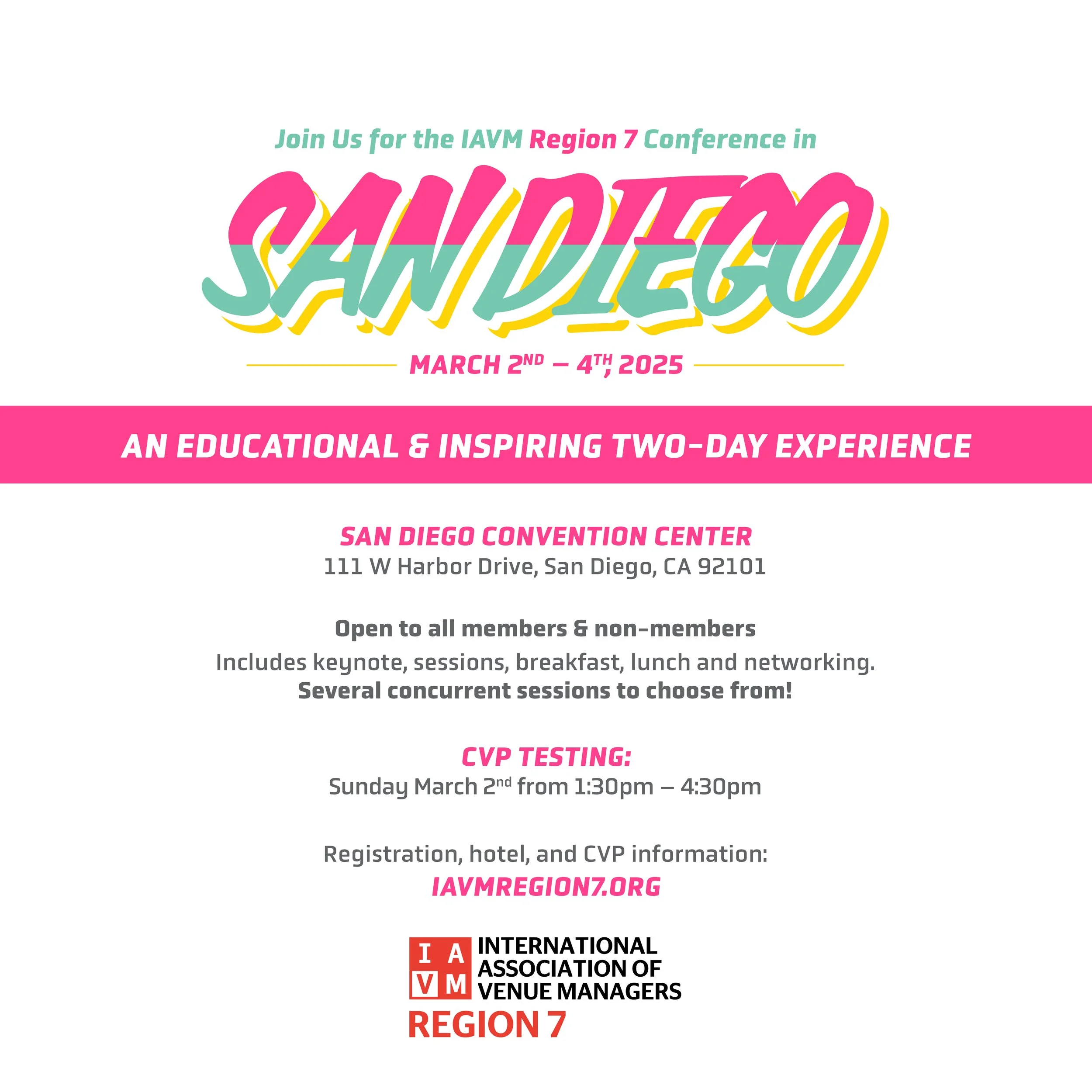Registration — IAVM Region 7