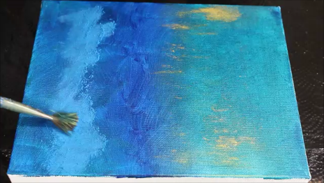 Easy Beginner Abstract Art Tutorial - One Hour Art Painting | Original ...