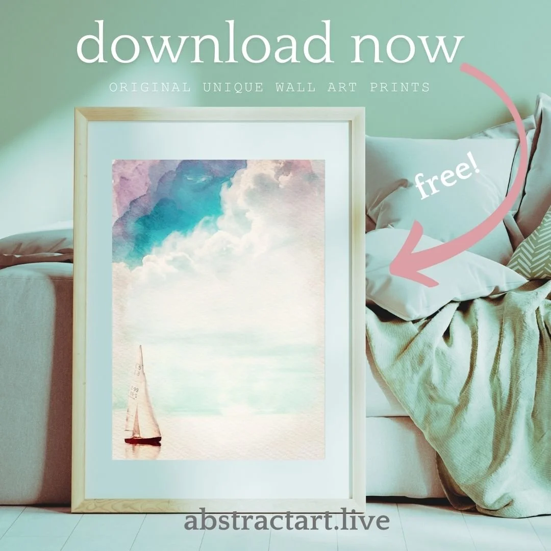 ABSTRACT ART PRINTABLES - MODERN WALL ART PRINT DOWNLOADS