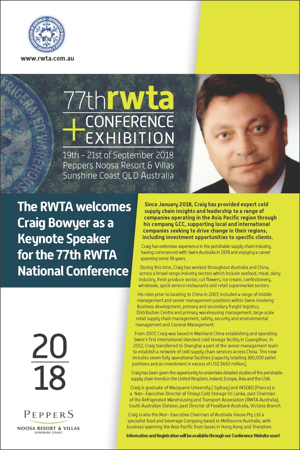 RWTA welcomes Craig Bowyer as a Keynote Speaker for the 77th National ...