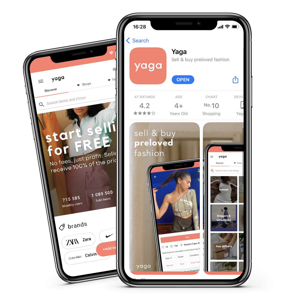 Yaga marketplace for new and preloved fashion in South Africa