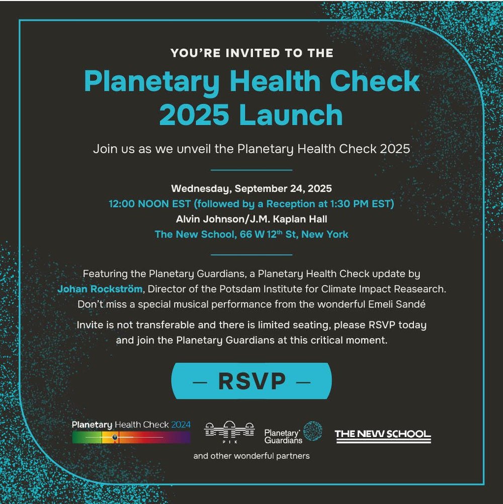 [PUBLIC] Planetary Health Check 2025 Launch — Tishman Environment and ...