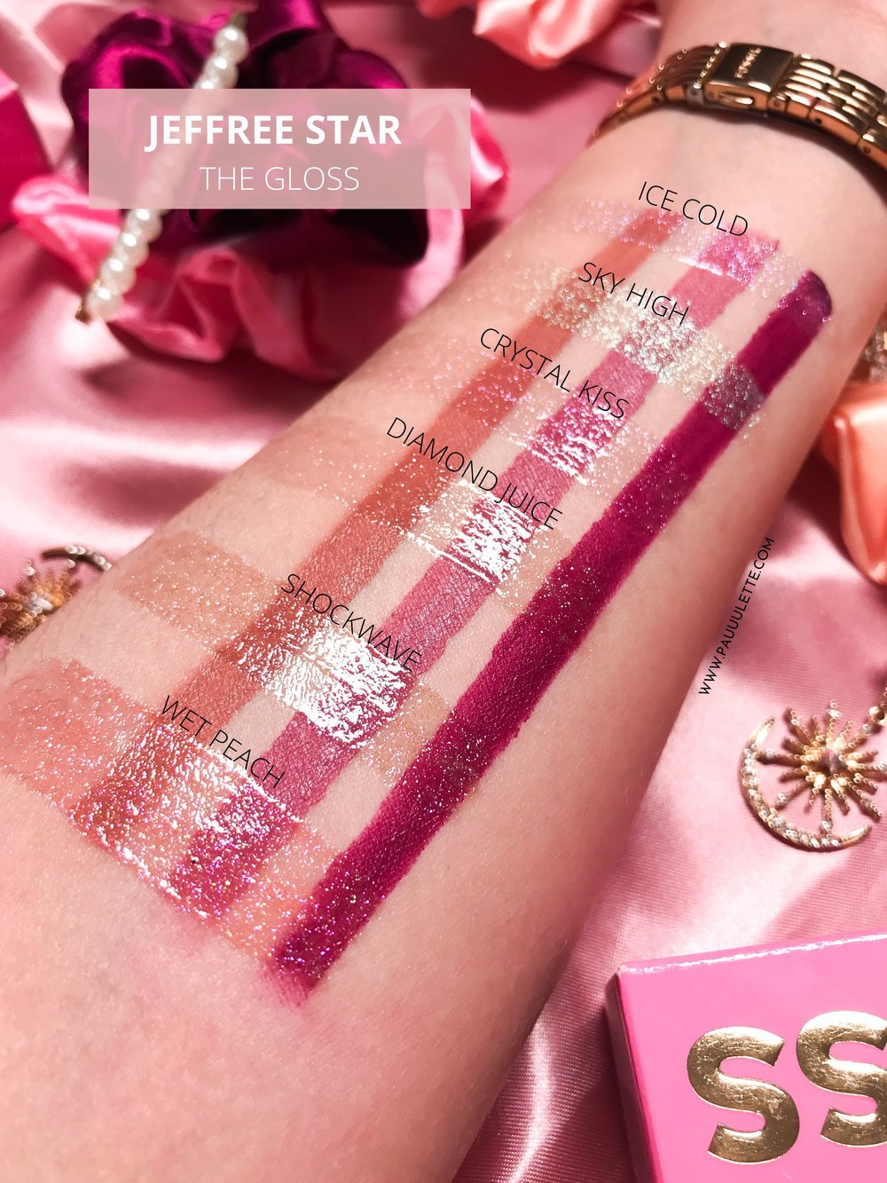 Jeffree Star Cosmetics The Gloss - Revue, Avis & Swatches — Pauuulette ...
