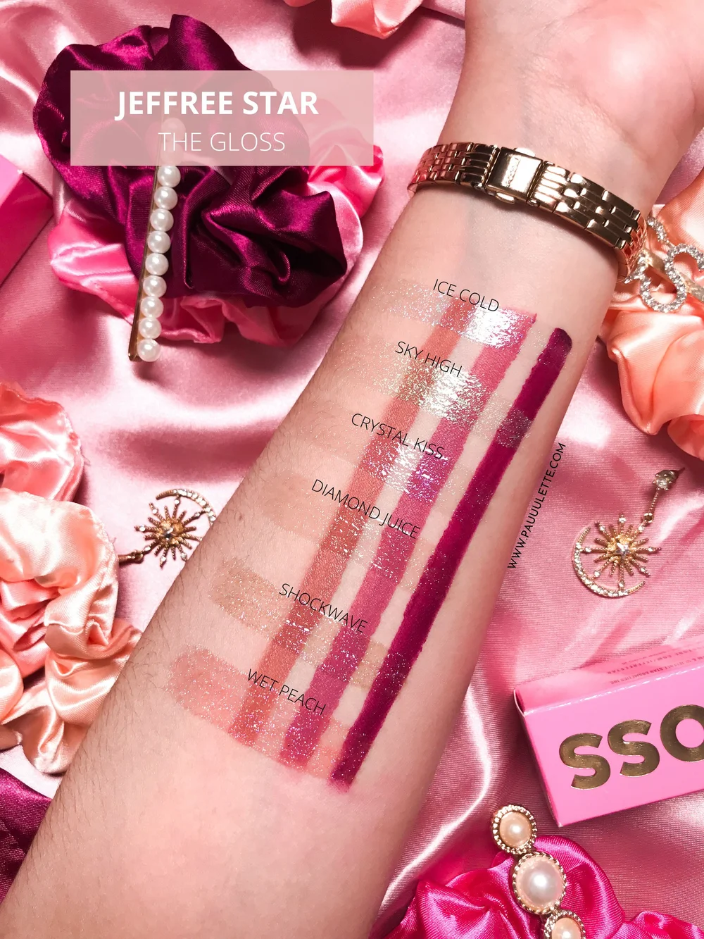 Jeffree Star Cosmetics The Gloss - Revue, Avis & Swatches — Pauuulette ...