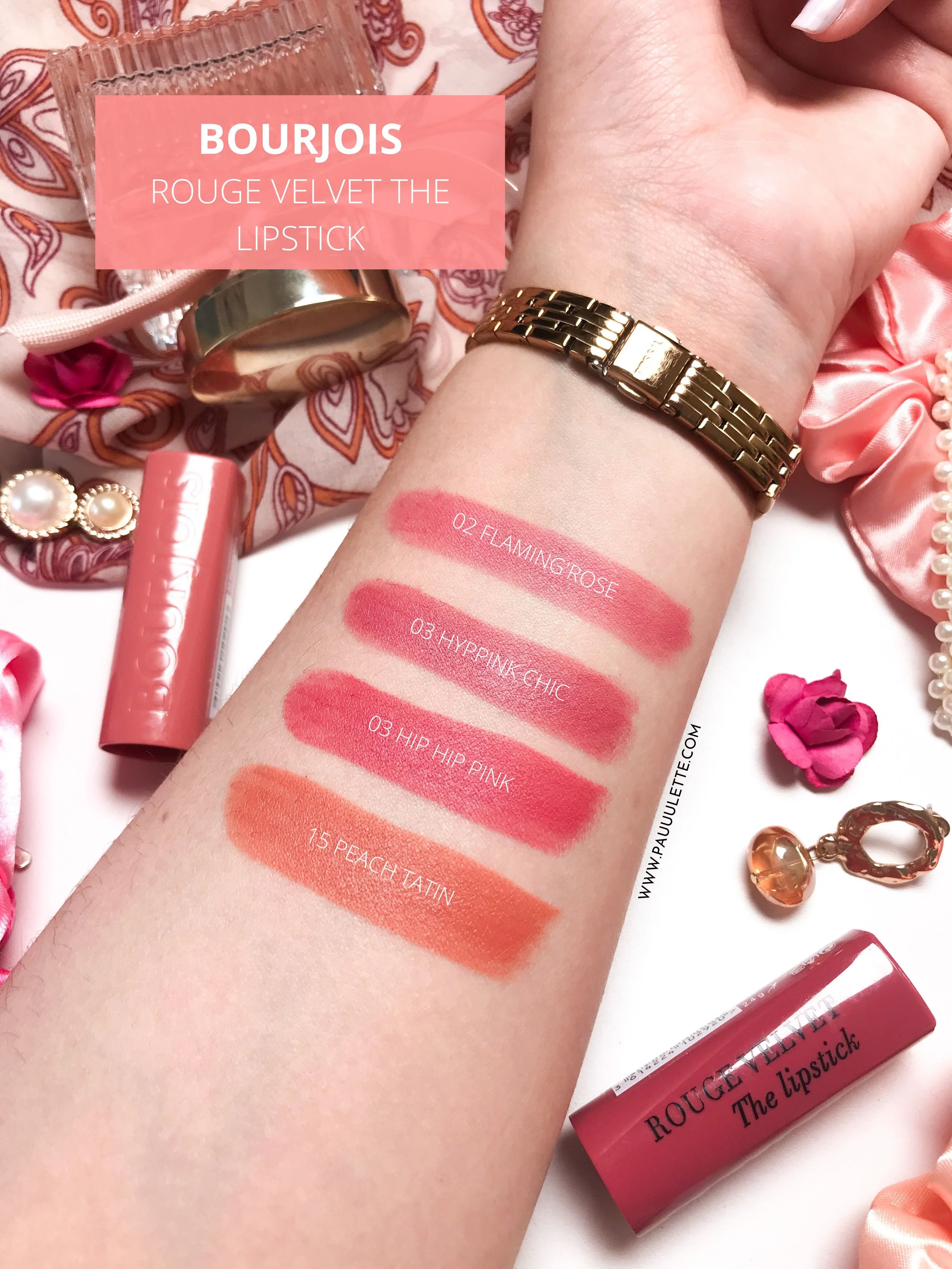 Bourjois Rouge Velvet The Lipstick - Revue, Avis & Swatches ...
