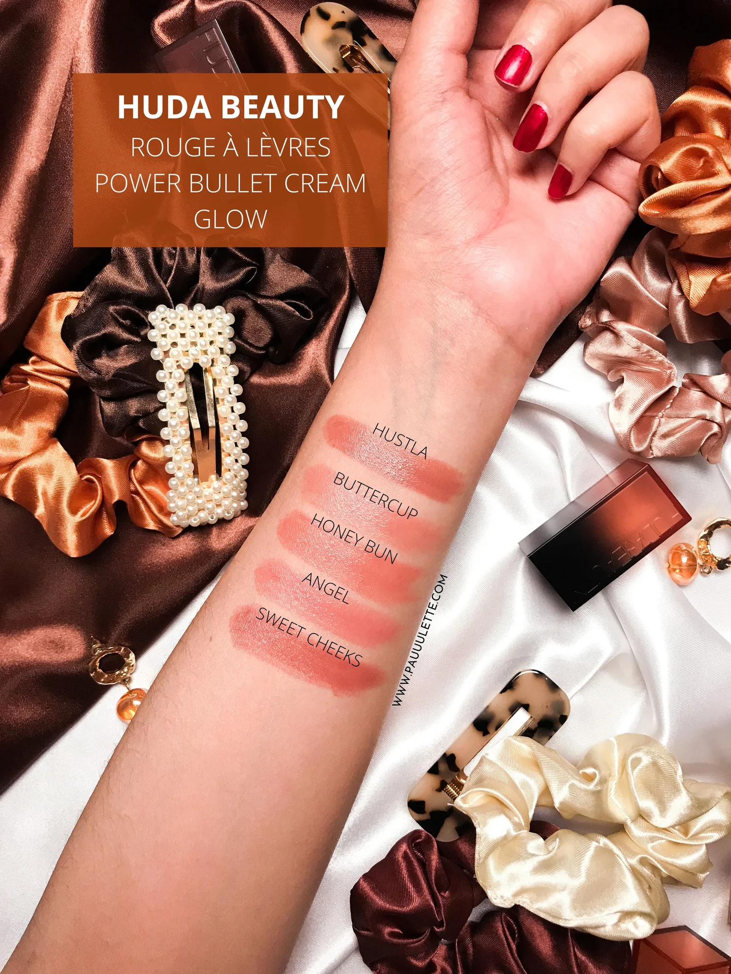 Huda Beauty Rouge à Lèvres Power Bullet Cream Glow - Revue, Avis & Swatches — Pauuulette - Blog ...