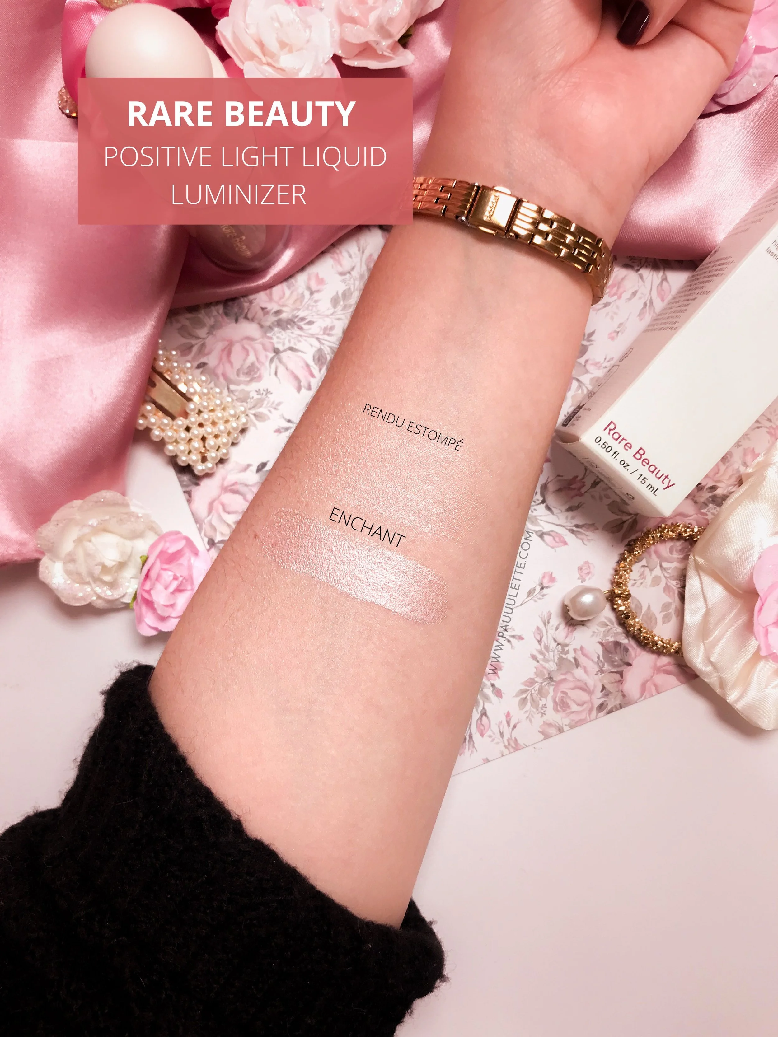 Rare Beauty Highlighter Positive Light Liquid Luminizer Enchant - Revue ...