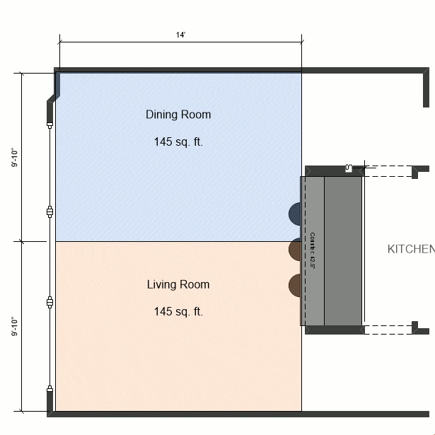 What Size Area Rug For Open Concept Living Room | Baci Living Room