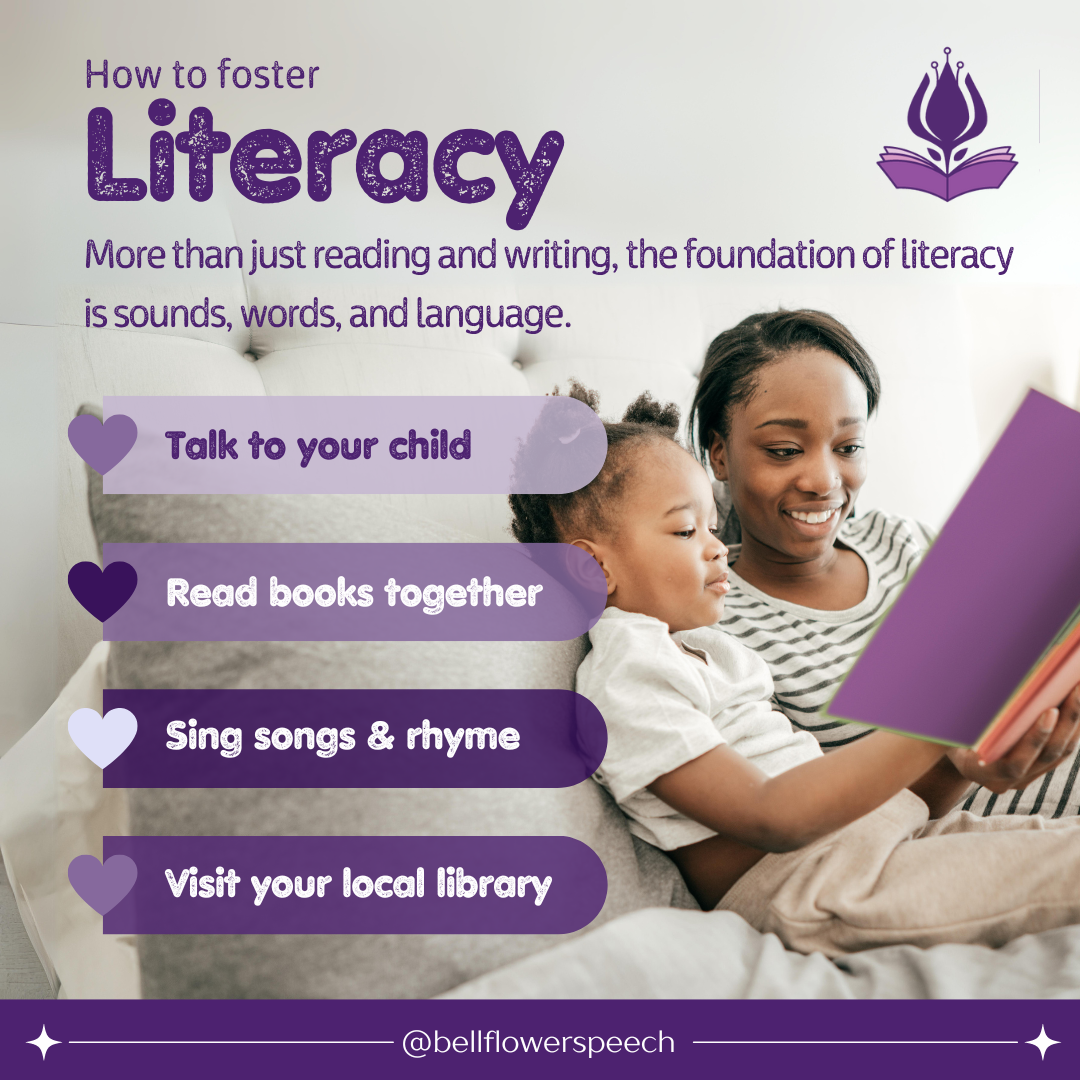 Fostering Literacy Development in Children — Bellflower Speech ...