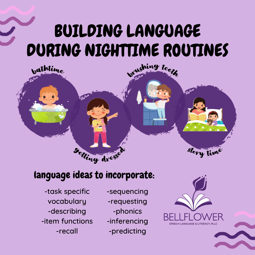 Building Language During Nighttime Routines — Bellflower Speech ...