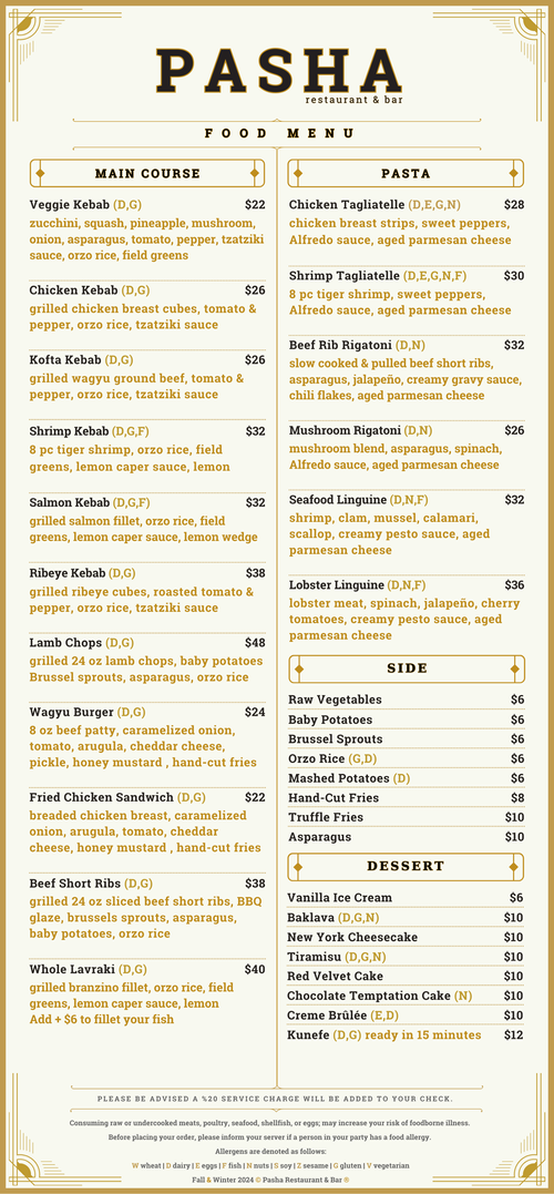 PASHA Mediterranean Restaurant & Bar / Hookah Lounge / Buckhead ...