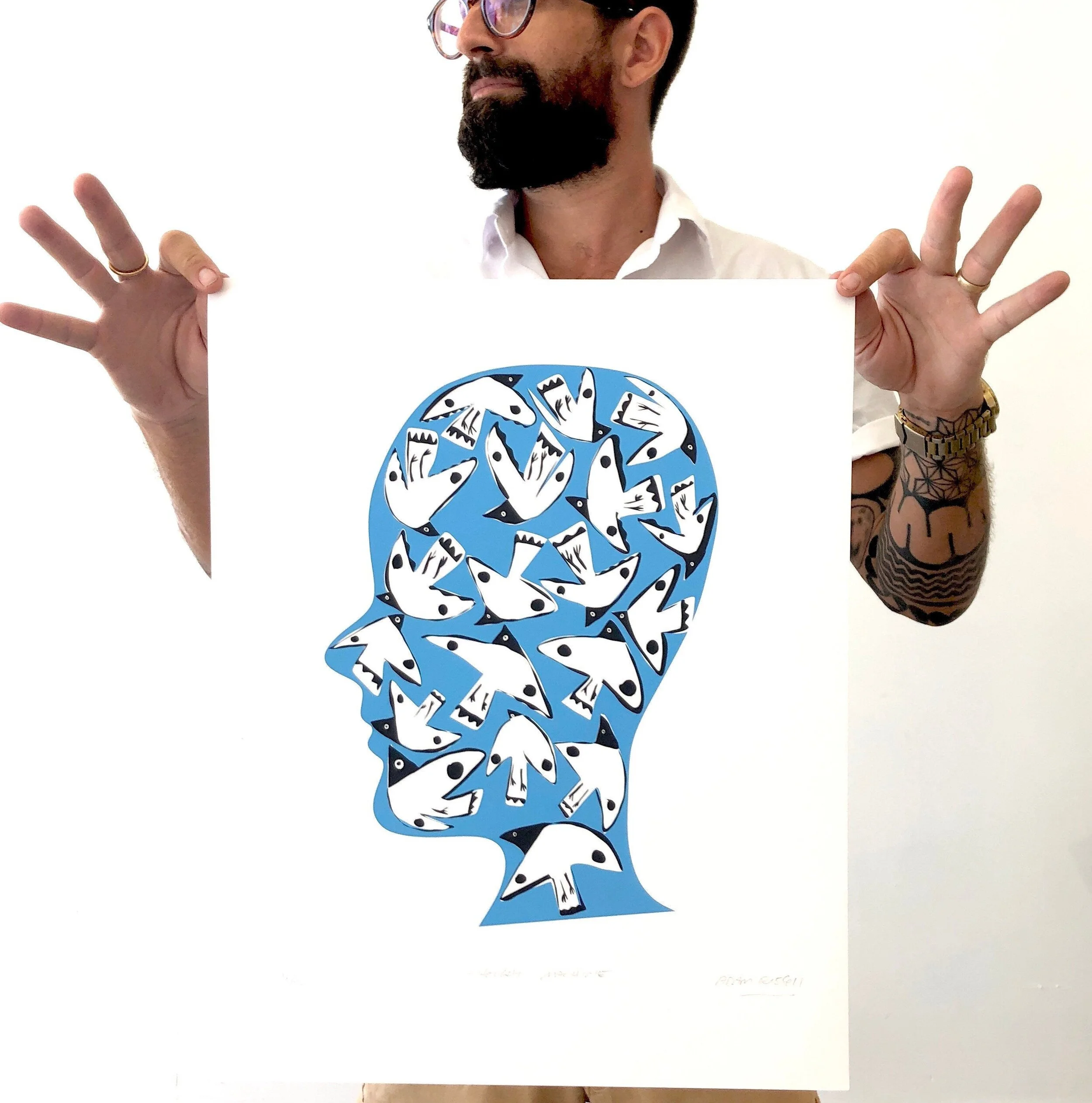 "Thought Machine" Print — Key West Pottery