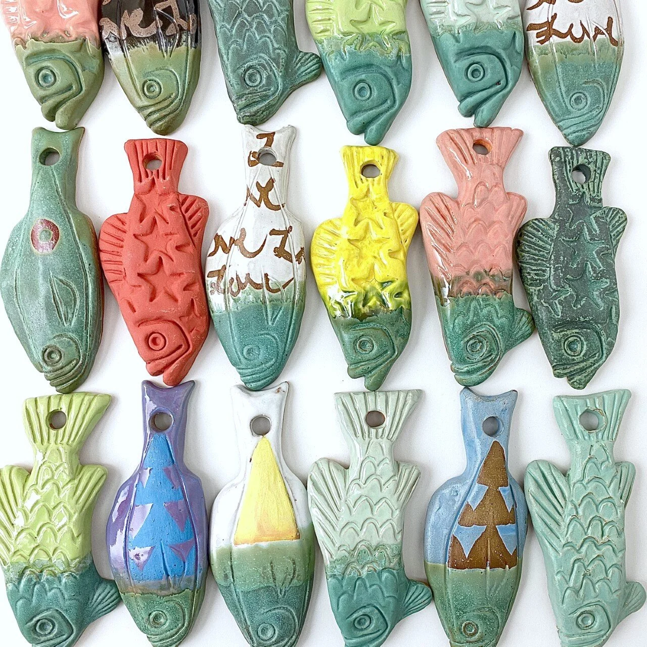 Medium Hanging Fish *Multiple Design Options* — Key West Pottery