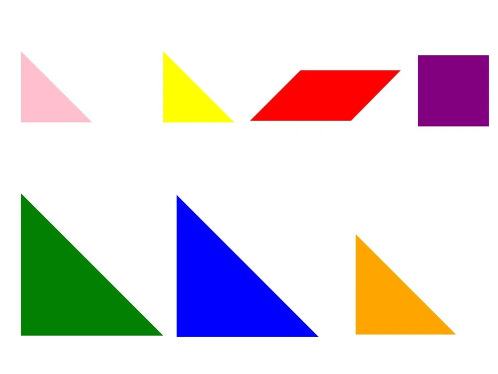 How to make a tangram letter M — SHINAINAI