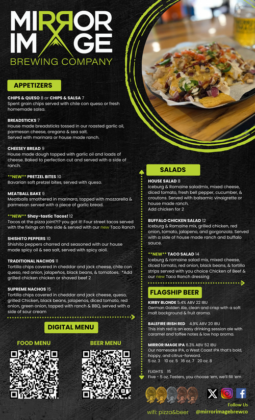 Food — Mirror Image Brewing Co