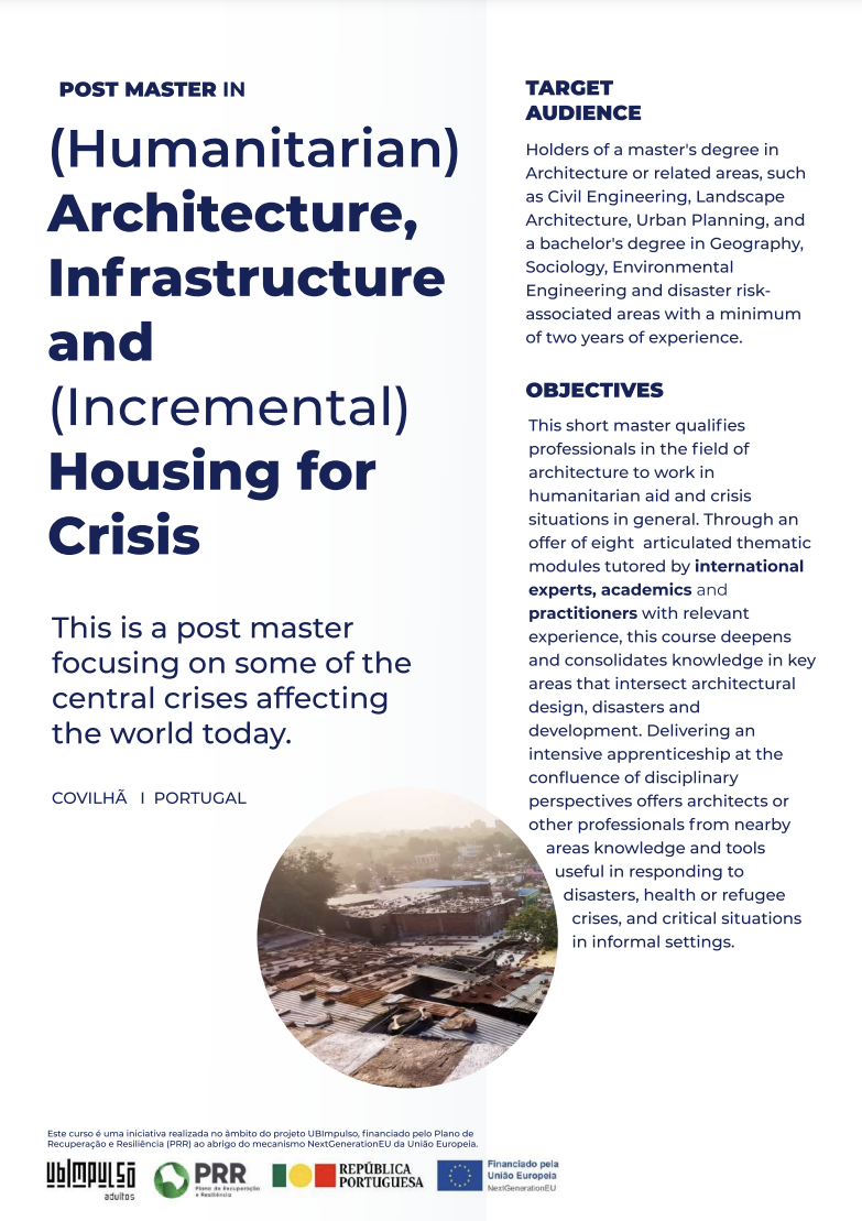 Post Master in (Humanitarian) Architecture, Infrastructure and ...