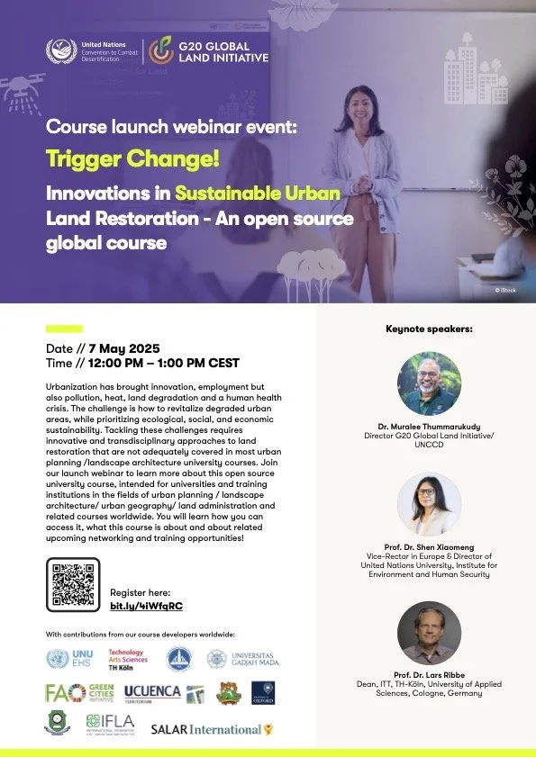 Course launch webinar: Innovations in Sustainable Urban Land Restoration - An open source global ...