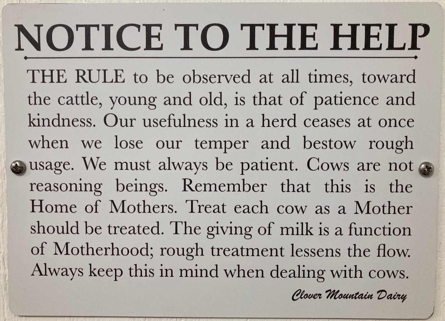 Herd — Clover Mountain Dairy