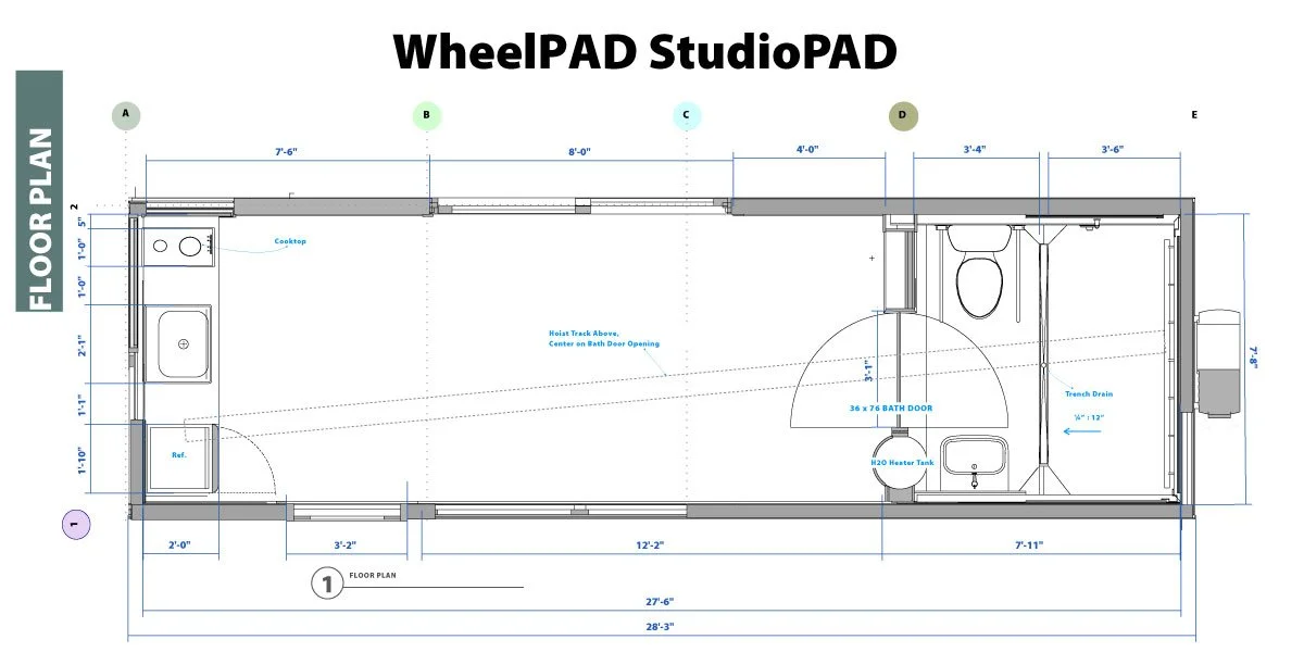 StudioPAD Accessible Home Attachment with a kitchenette
