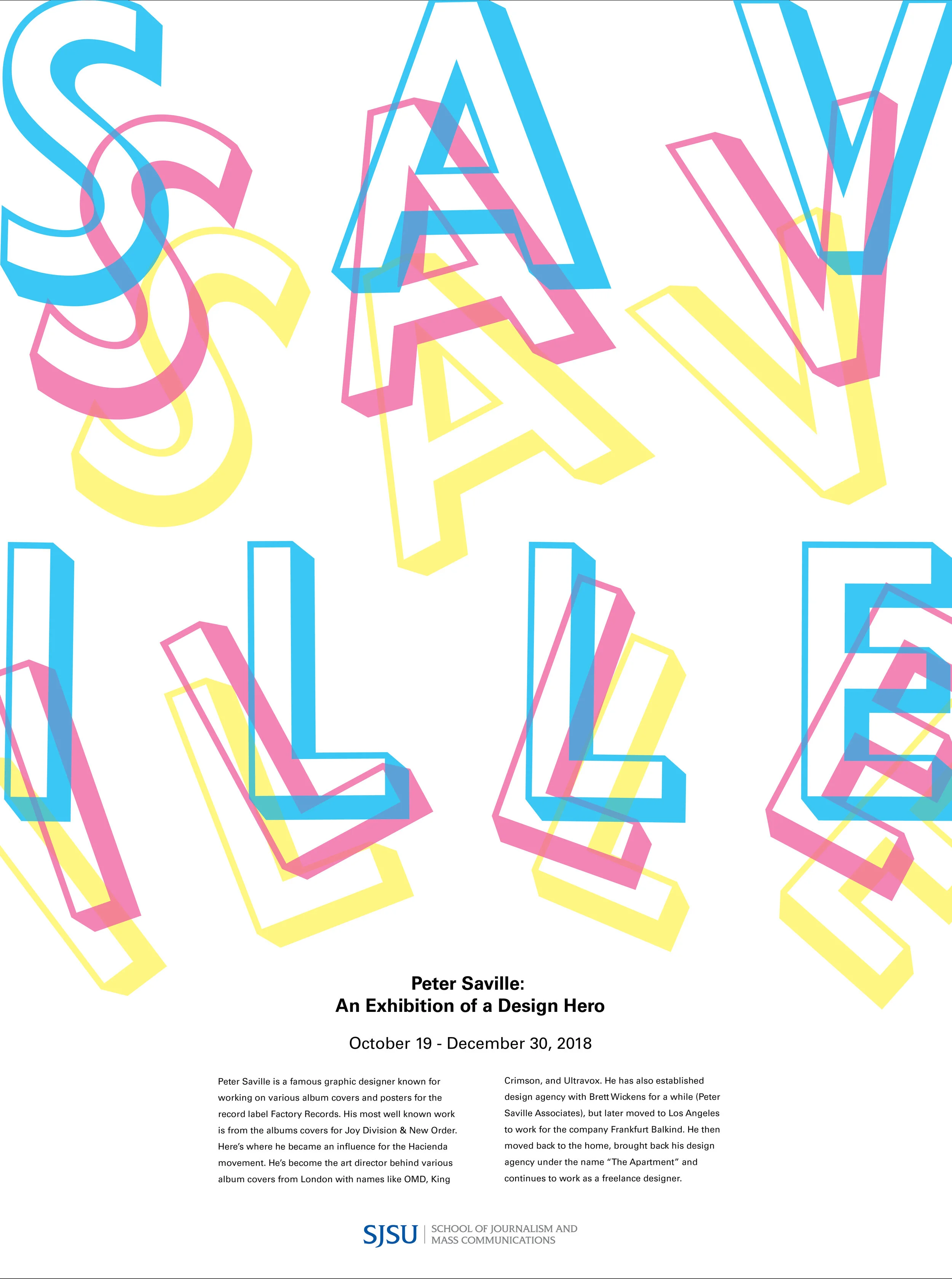 Peter Saville: Typography Poster — jaelendilla