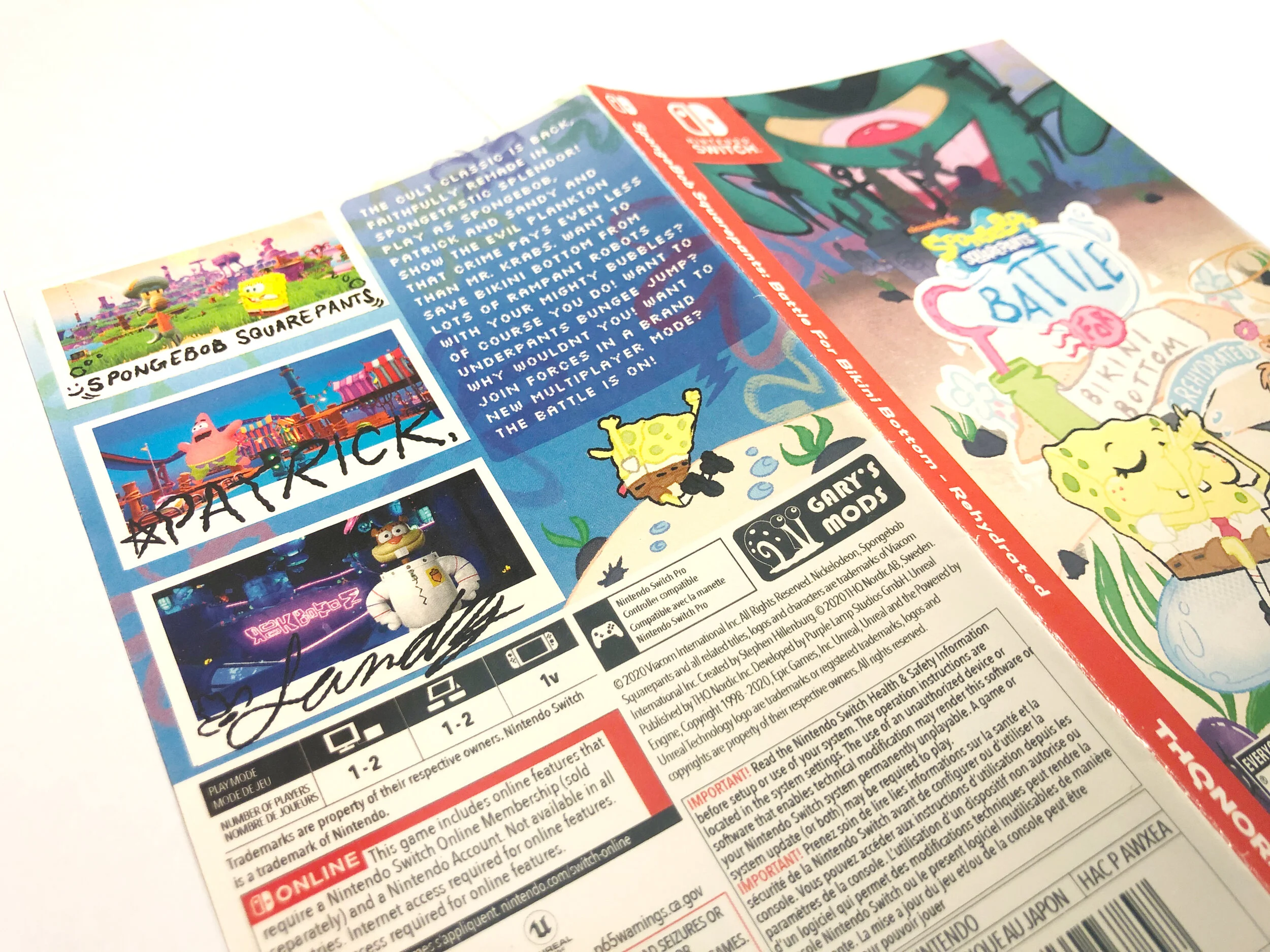 Spongebob Squarepants Nintendo Switch Cover — jaelendilla