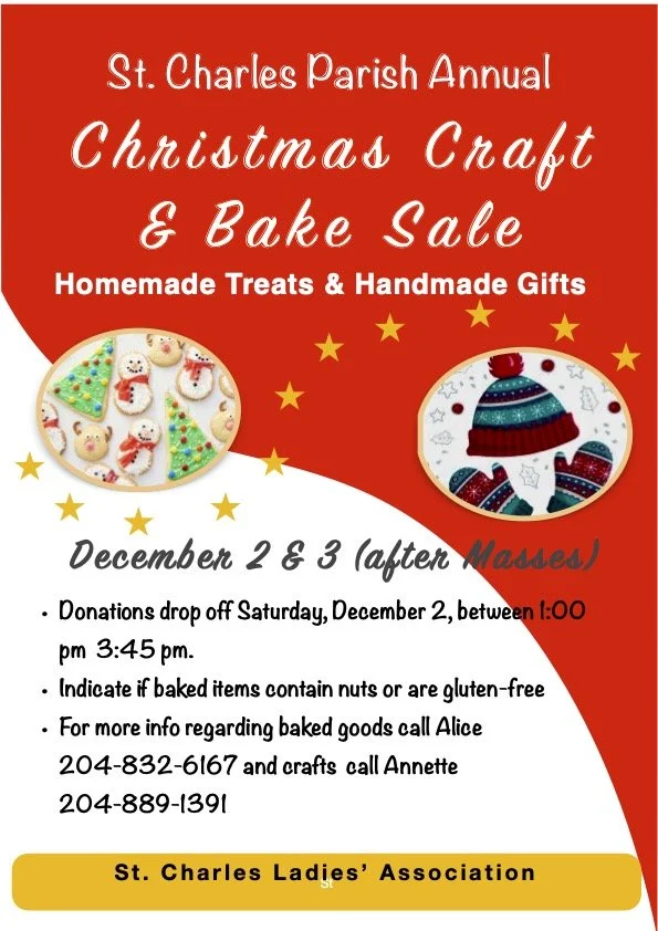 St. Charles Annual Christmas Craft & Bake Sale — St. Charles Roman Catholic Parish