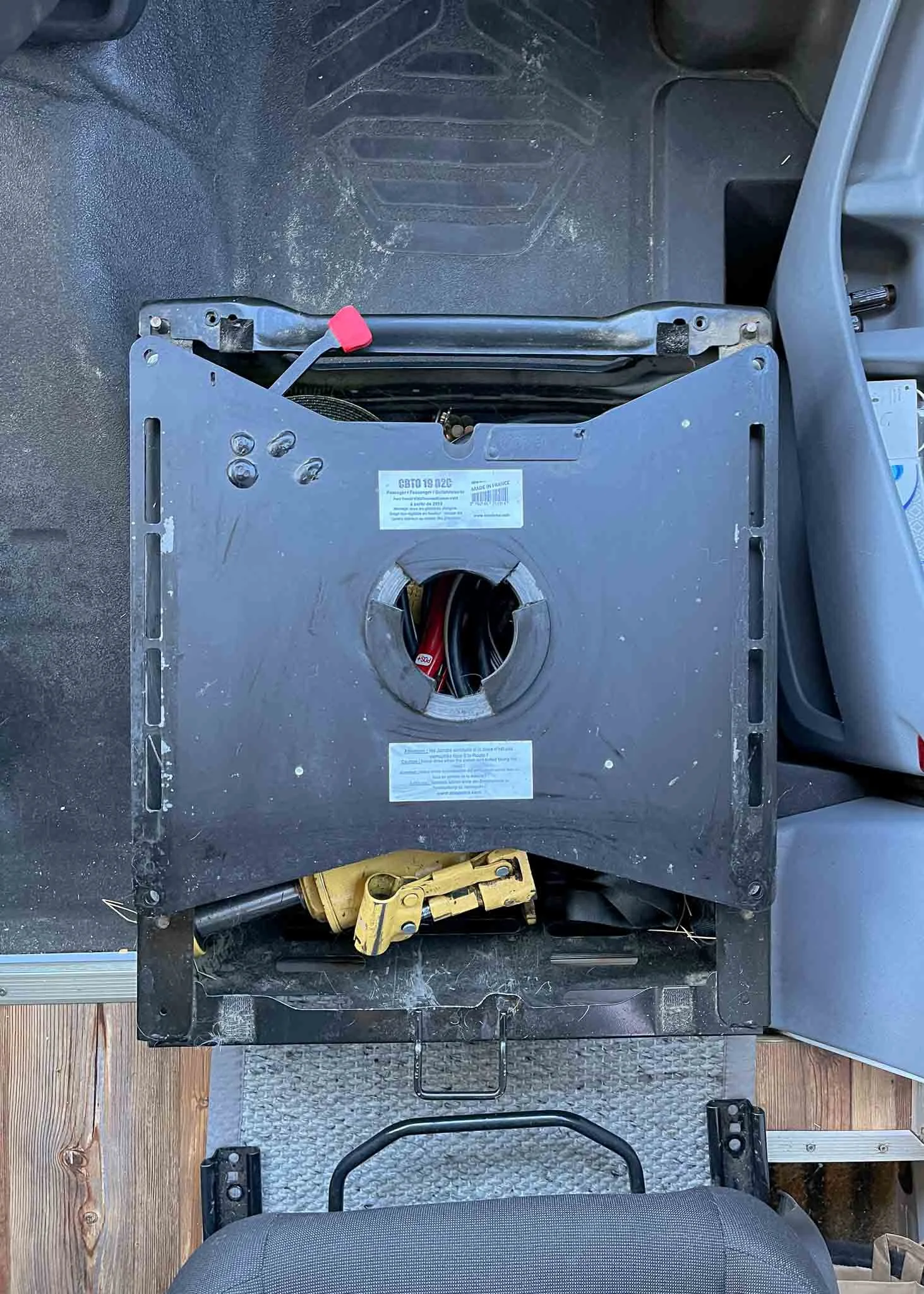 VAN BUILD - Scopema Passenger Swivel Seat Install — STOKE LOAF VAN