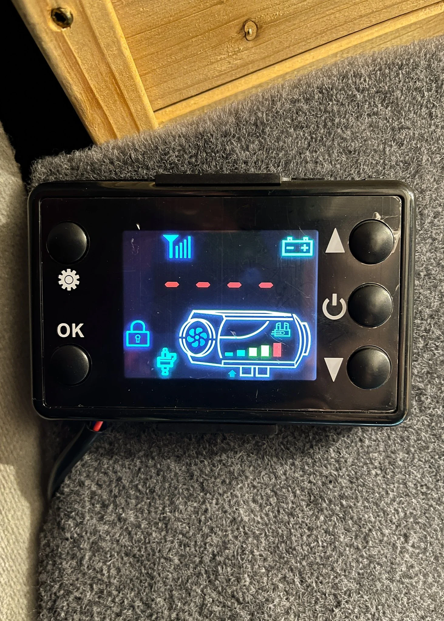 Chinese Diesel Heater Elevation Adjustment — STOKE LOAF VAN