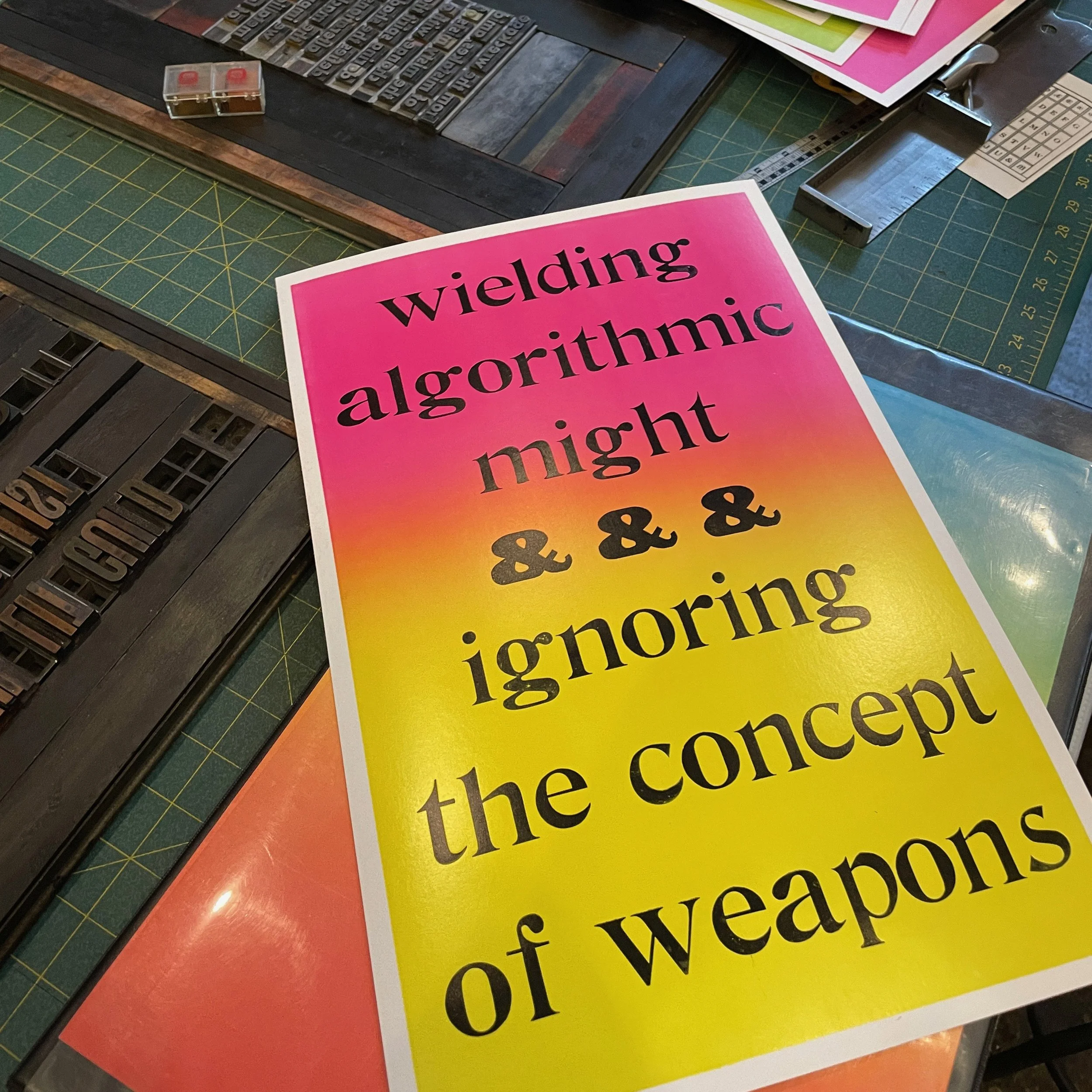 Print Your Own Wood Type Poster Edition — The Arm