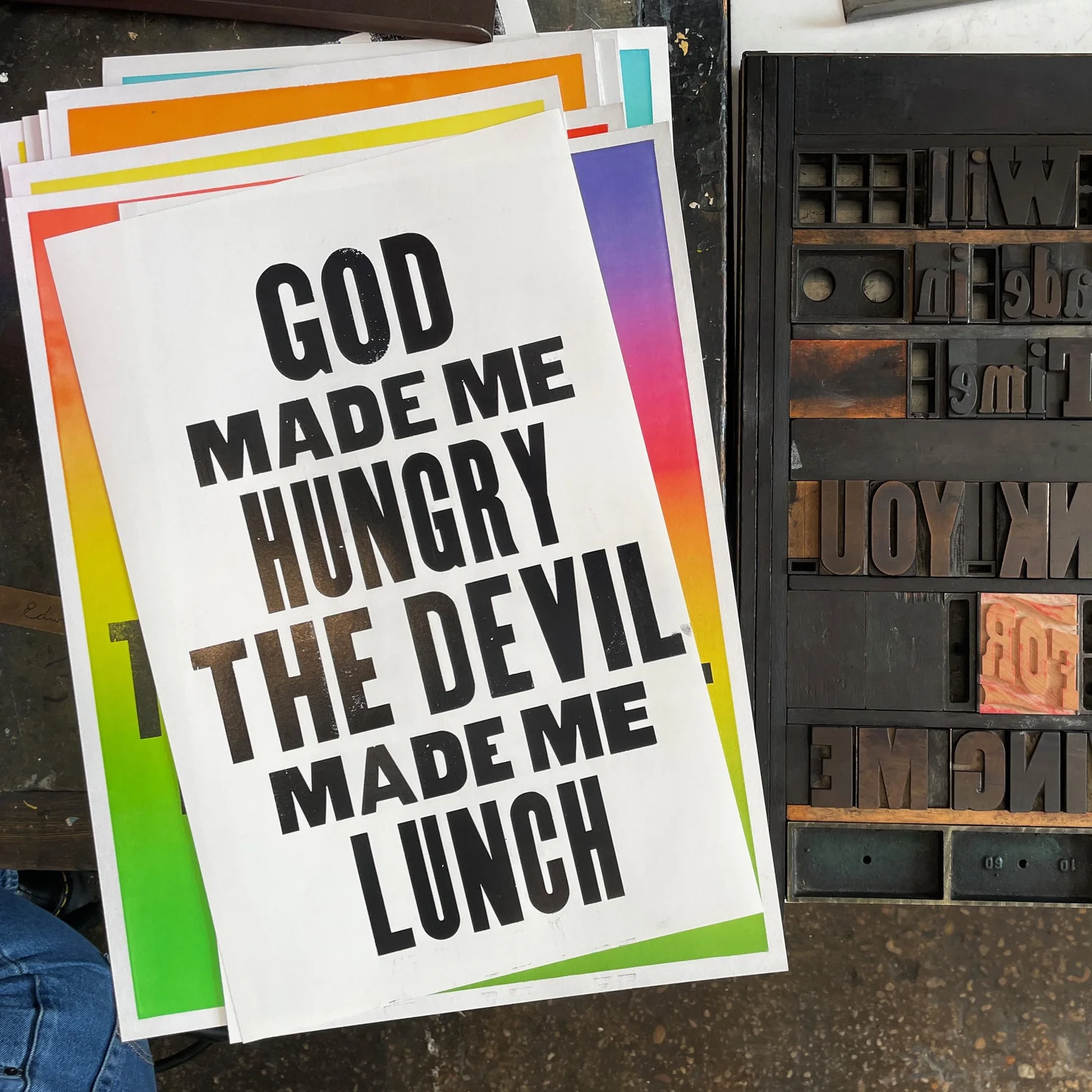 Print Your Own Wood Type Poster Edition — The Arm