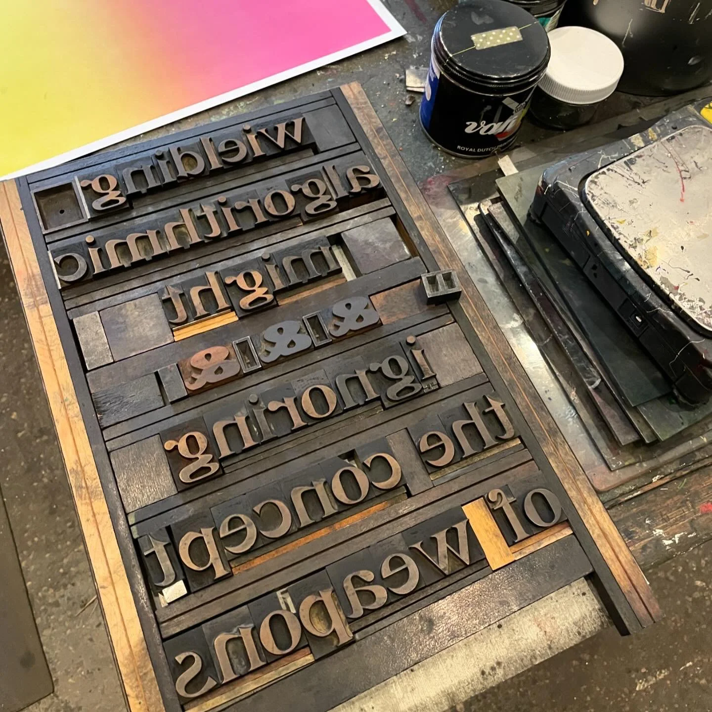 Print Your Own Wood Type Poster Edition — The Arm