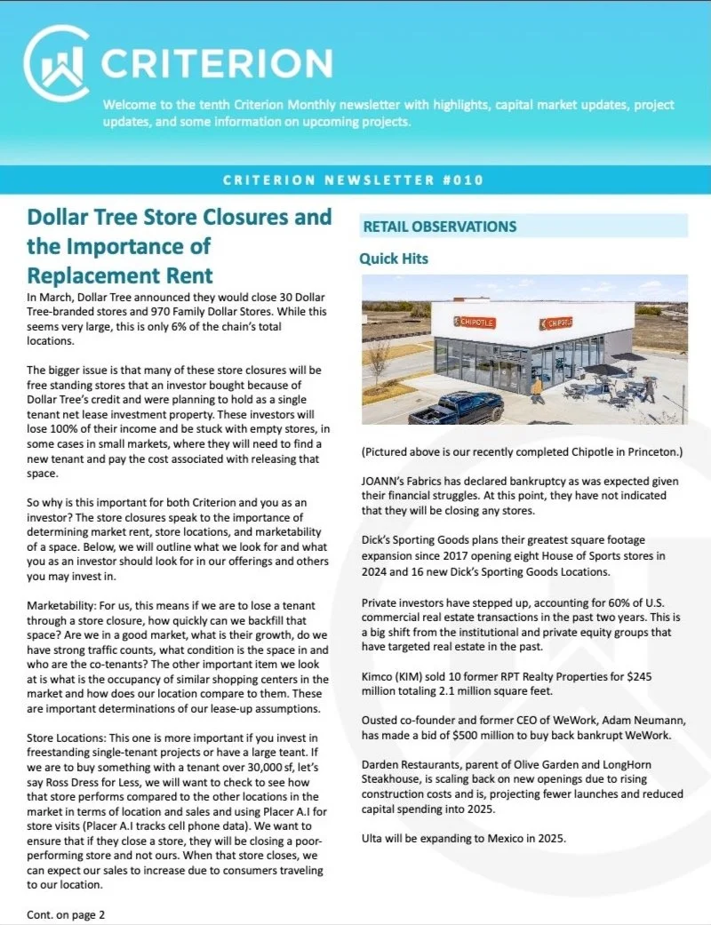 The Criterion Fund — April 2024 Newsletter