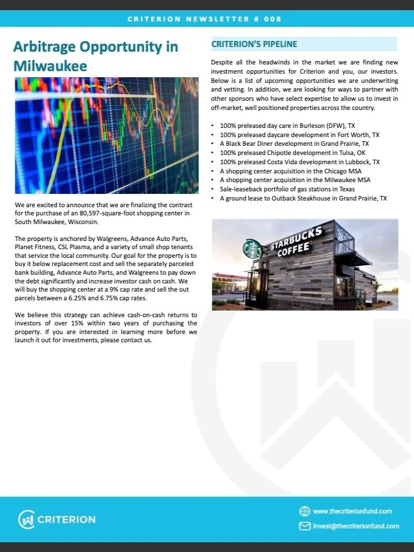 The Criterion Fund — February 2024 Newsletter