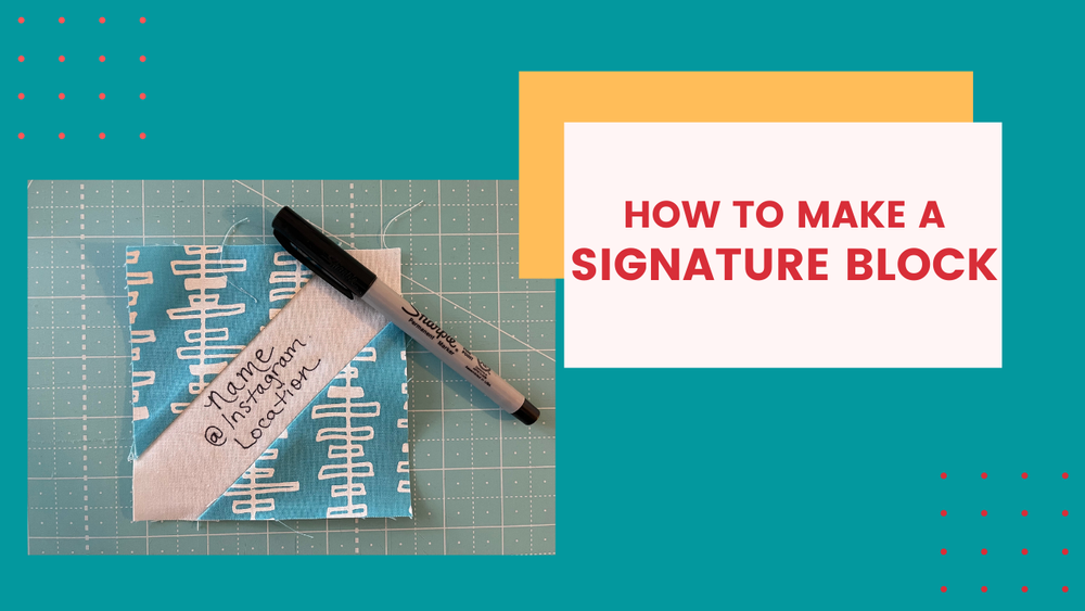 How to Make a Signature Block — The Craft Table