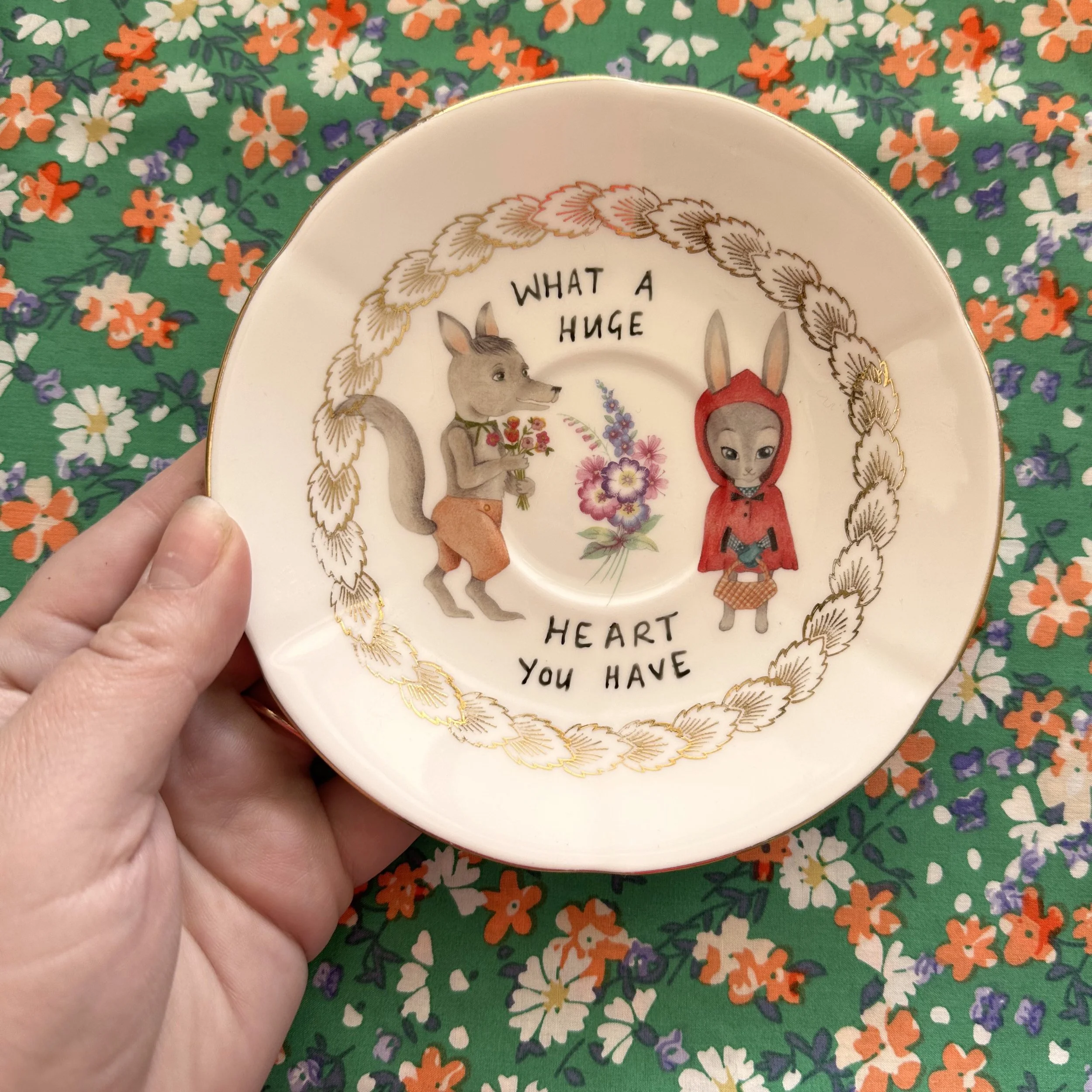 Vintage Illustrated Plates — The Storybook Rabbit