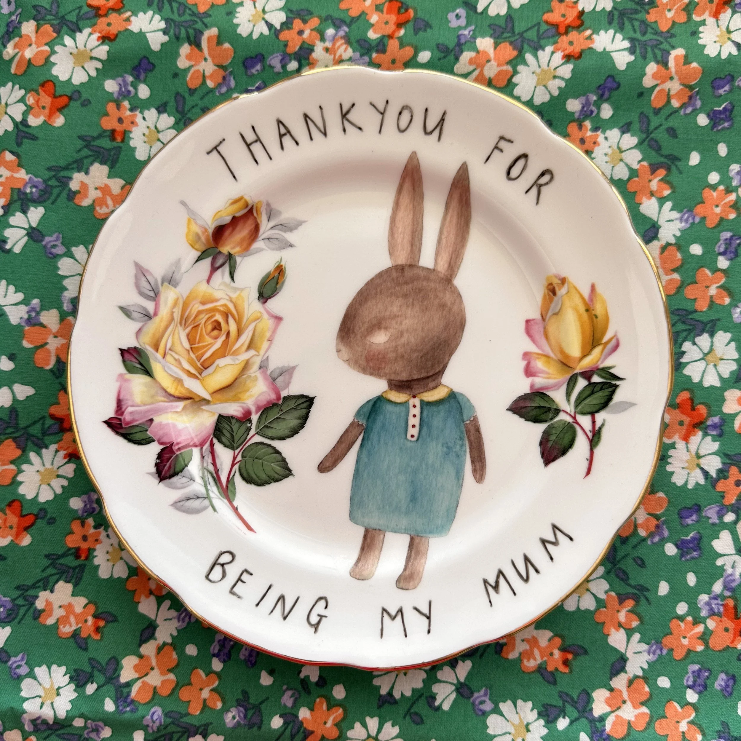 Vintage Illustrated Plates — The Storybook Rabbit