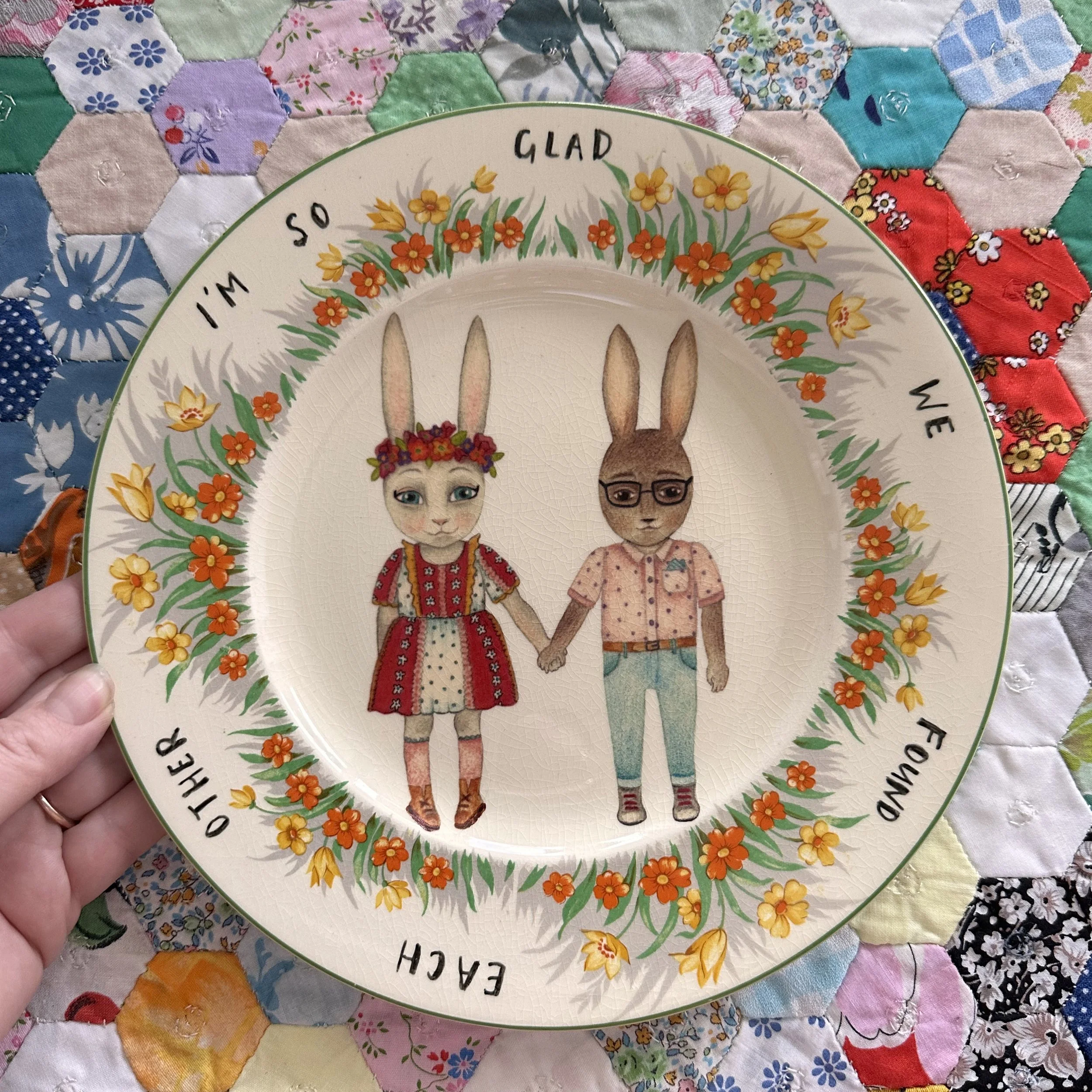 Vintage Illustrated Plates — The Storybook Rabbit