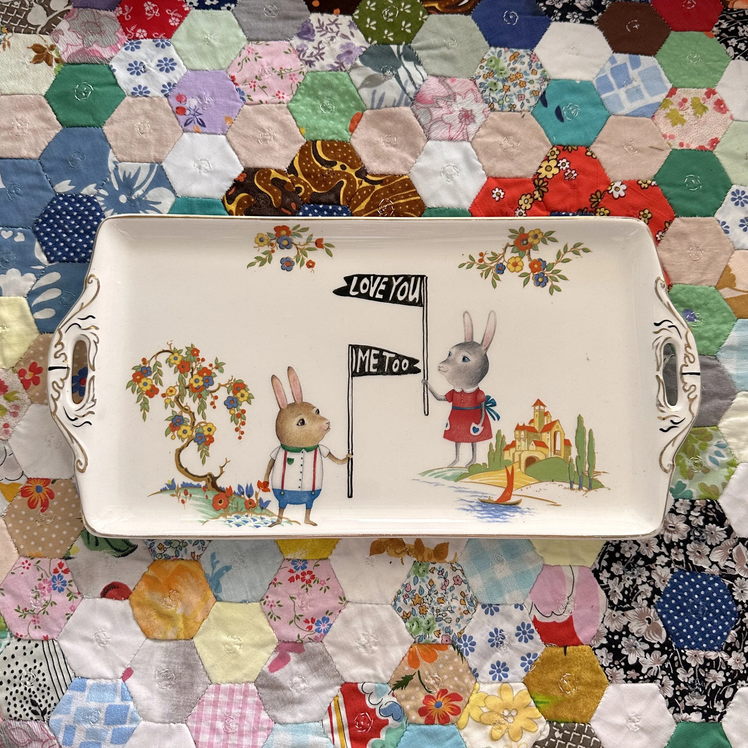Vintage Illustrated Plates — The Storybook Rabbit