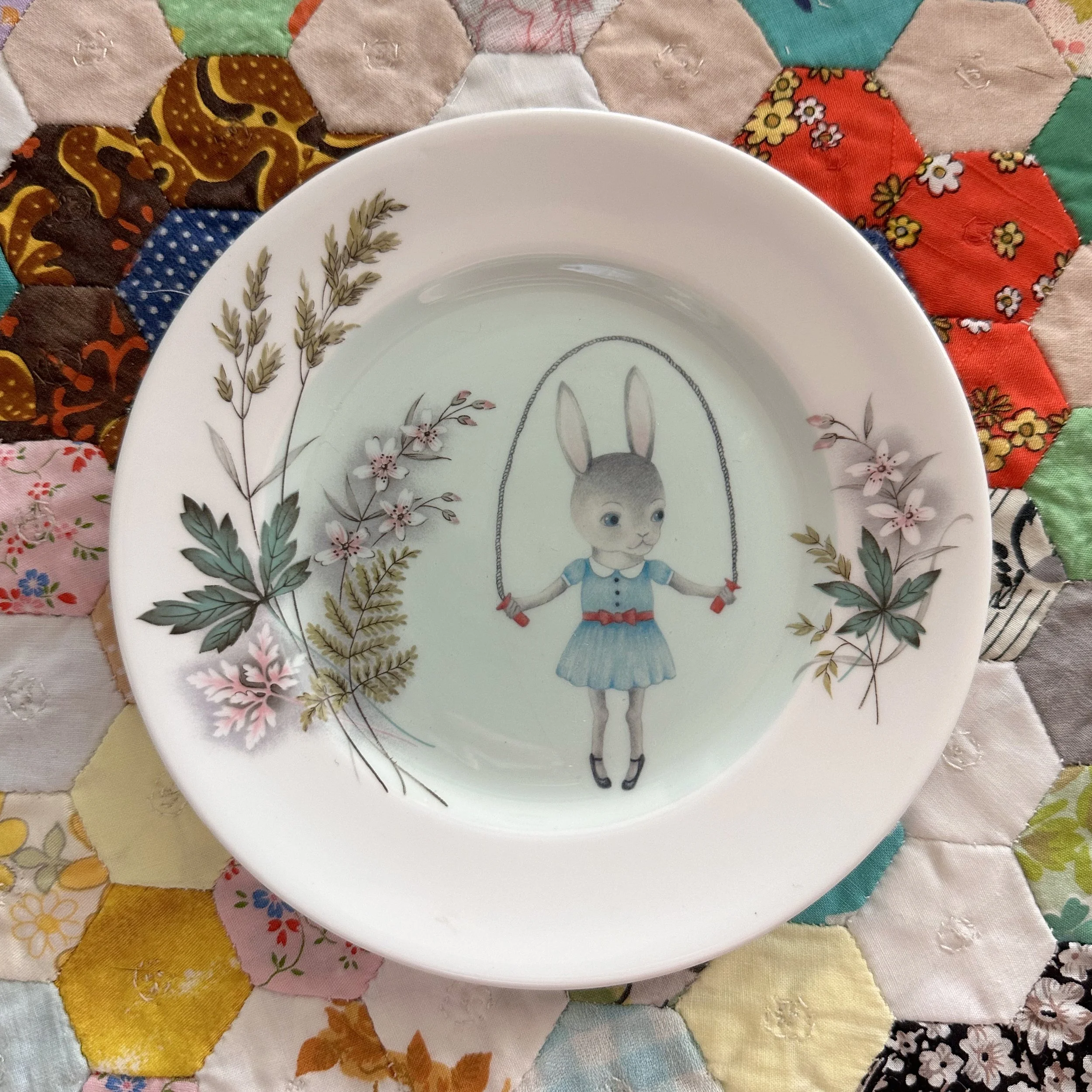 Vintage Illustrated Plates — The Storybook Rabbit