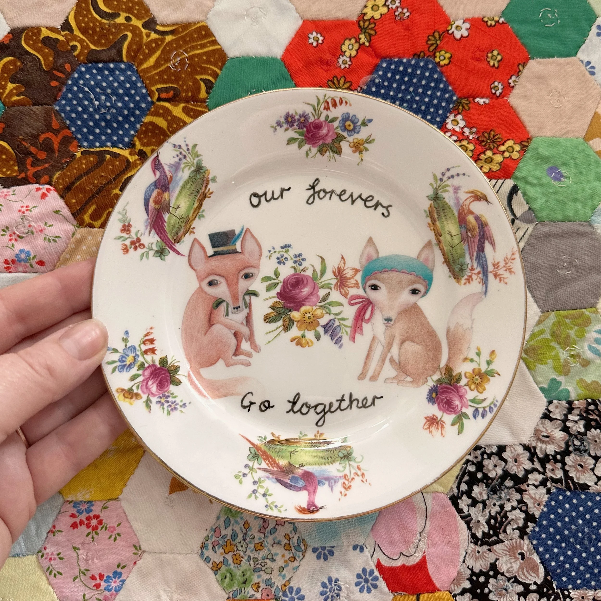 Vintage Illustrated Plates — The Storybook Rabbit